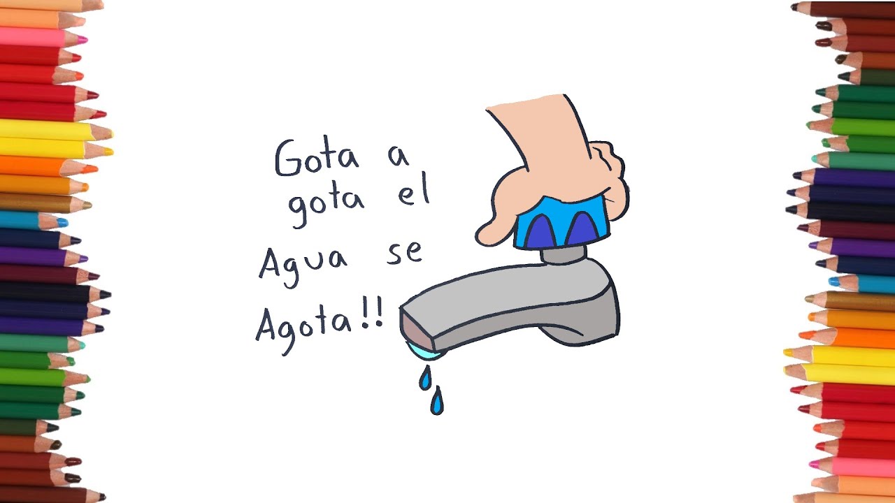 Imágenes Educativas del Cuidado del Agua para Colorear | ECONOMÍA VERDE